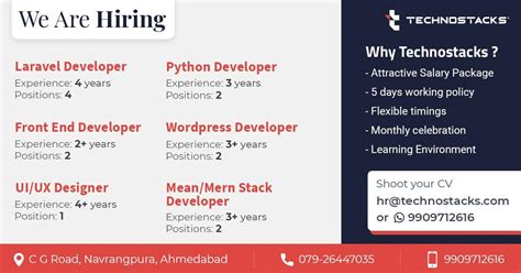 Technostacks On Linkedin Hiring Wordpress Uxdesigner Laravel Jobs Opportunities Itjobs