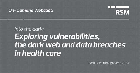Mary Theo On Linkedin Exploring Vulnerabilities The Dark Web And Data Breaches In Healthcare