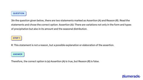 Video Solution 3in The Question Given Below There Are Two Statements