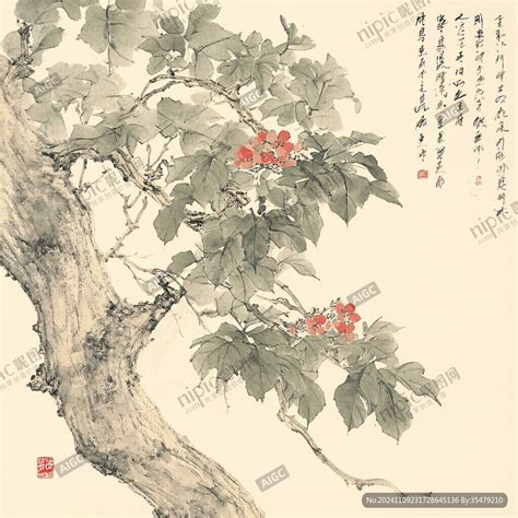 Ai创作图正笏凌霄 写意凌霄花 石榴花工笔花鸟 工笔石榴花 凌霄牡丹图 石榴花工笔画 写意石榴花 凌霄双鸟图 工笔芙蓉花 工笔木棉花 凌霄花画