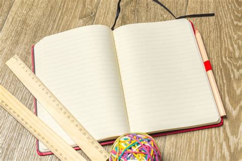 Premium Photo Opened Notebook