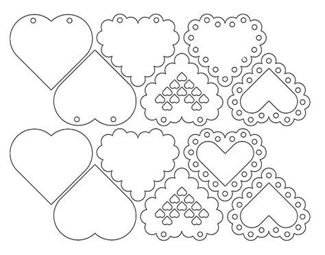 Красивые шаблоны сердечек для вырезания 115 картинок 🔥 Прикольные картинки и юмор