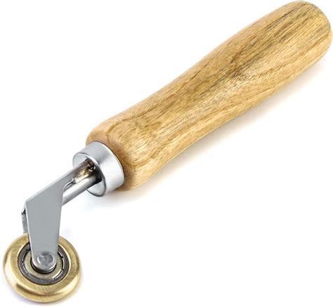 Qwork® 6mm Brass Penny Roller Corner Seam Brass Press Roller Ideal For