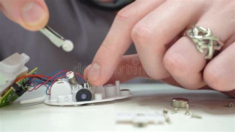 Electronics Repair And Disassembly Close Up Stock Video Video Of
