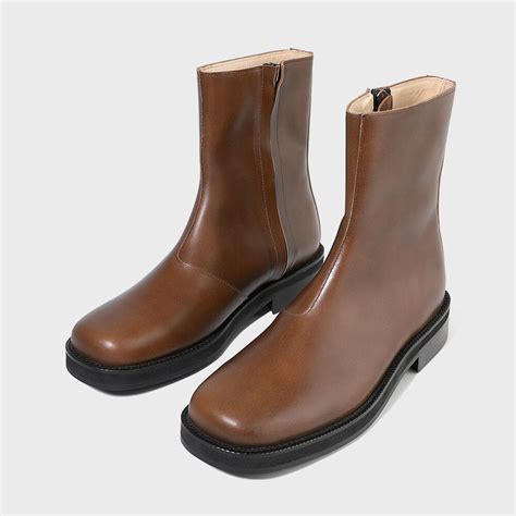 주문제작 미니멀라인 오일풀업 집업부츠 9800 Dark Brown Vibram 감도 깊은 취향 셀렉트샵 29cm