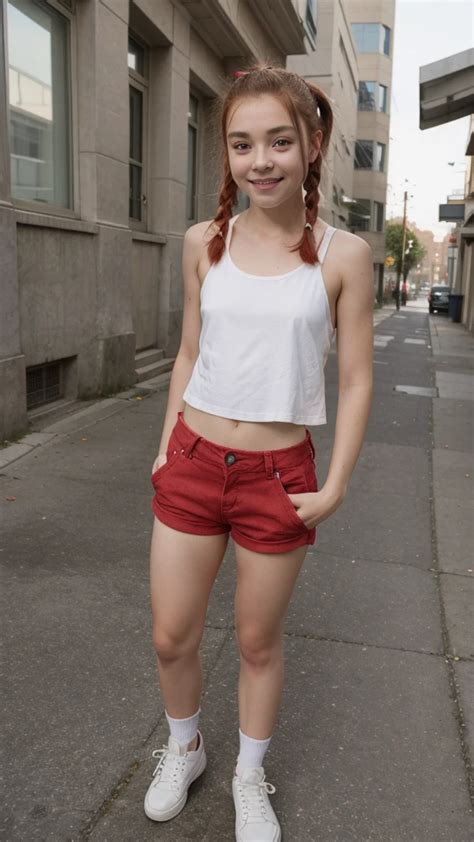 A 13 Year Old Very Young Girl Who Looks Like Chloë Grace Moretz Poses