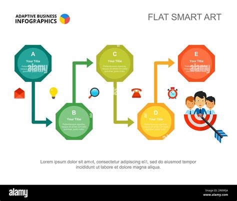 Five Stages Business Plan Slide Template Stock Vector Image And Art Alamy