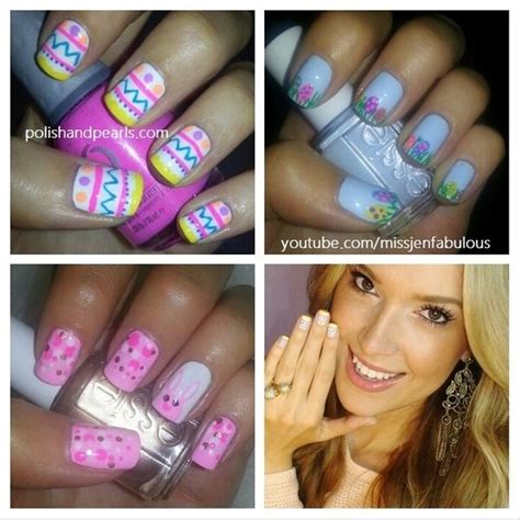 Easter Nail Art Three Cute And Easy Tutorials Easter Nail Art