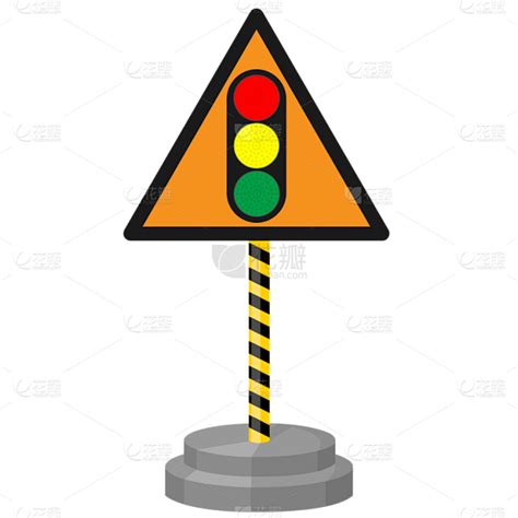 手绘 安全主题贴纸svg 红绿灯