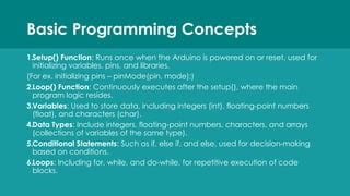 Introduction To Arduino Session And Basically It Depends How You Us And Where You Use Pptx