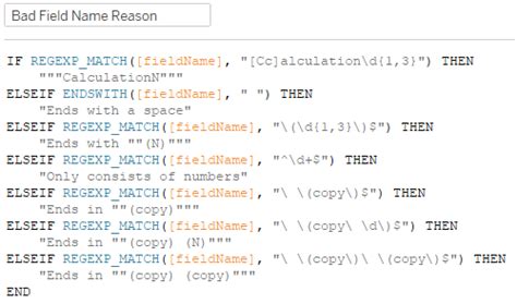experimenting with the tableau server metadata api finding poorly named calculations