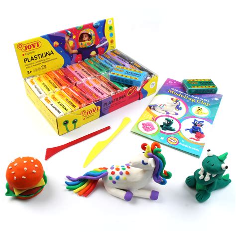 Buy Jovi Plastilina Reusable And Non Drying Modeling Clay Set Of 30 Bars With Tools And Tutorial