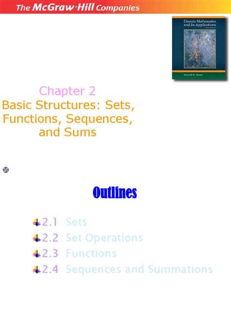 Discrete Mathematics And Its Applications Basic Structures Sets