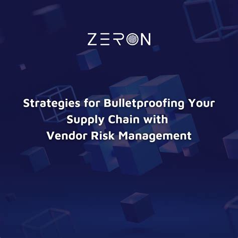 Francis Xavier On Linkedin Strategies For Bulletproofing Your Supply Chain With Vendor Risk