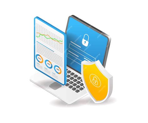 Premium Vector Analyst Computer Server Security Data Performance