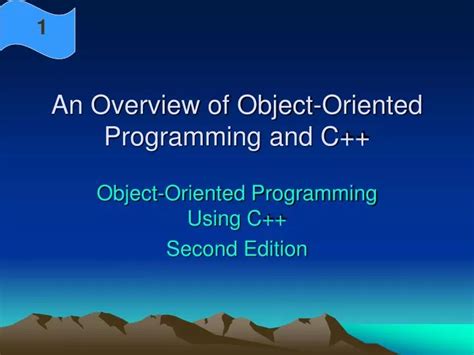 Ppt An Overview Of Object Oriented Programming And C Powerpoint Presentation Id