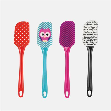 Silicone Spatula With Handle Assorted Designs Tanga