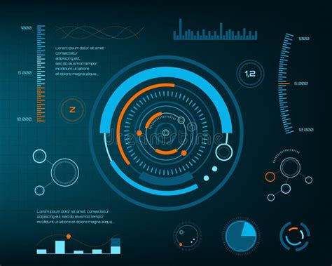 Abstract Hud Interface Intelligence Technology Innovation System