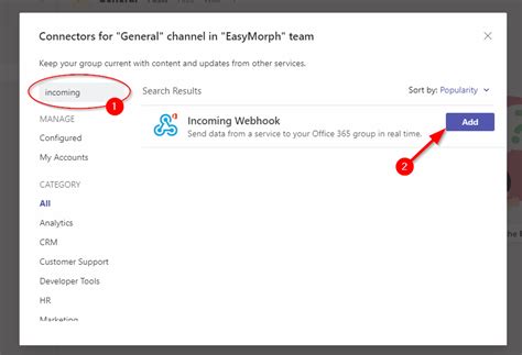 How To Send Notifications To Microsoft Teams Articles Easymorph Community Data Preparation