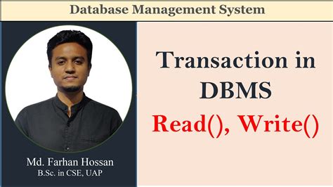 lec 87 transaction in dbms read write dbms bangla tutorial youtube
