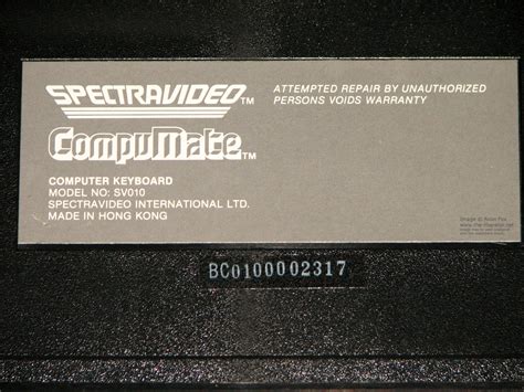 Atari 2600 Compumate Keyboard By Spectravideo