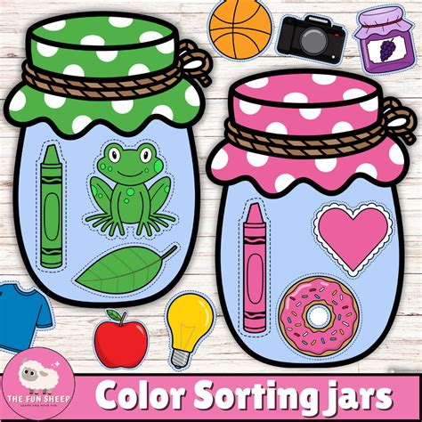 Color Sorting Jars Learning Colors Color Matching Color Sorting Activity Made By Teachers