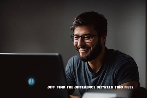 using diff find the difference between two files installation