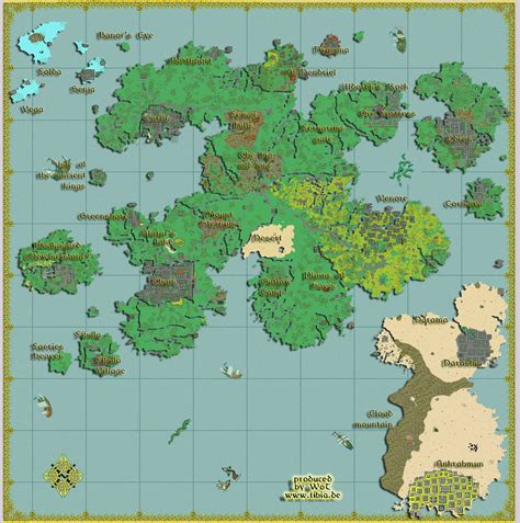 High Quaily Tibia Maps Ripped From Tibiade Using The Wayback Machine Rtibiammo