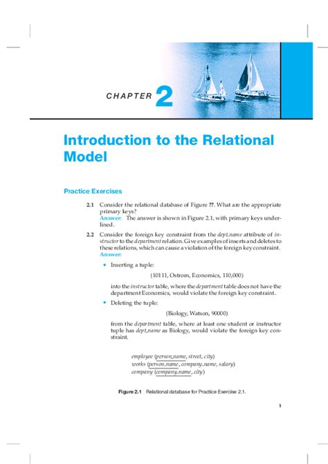 Pdf Introduction To The Relational Model