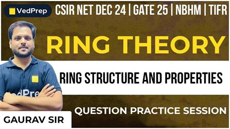 Ring Theory Structure And Properties Question Practice Csir Netgatenbhm Vedprep Maths