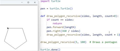 Python Turtle Polygons Draw Shapes
