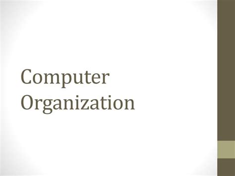 Computer Organization Pptx