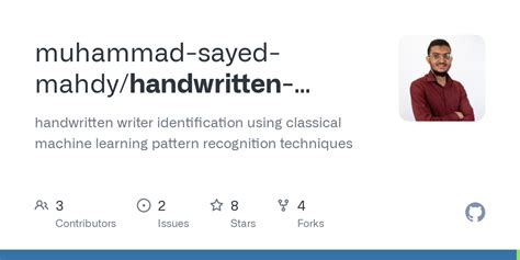 Github Muhammad Sayed Mahdy Handwritten Writer Identification Handwritten Writer
