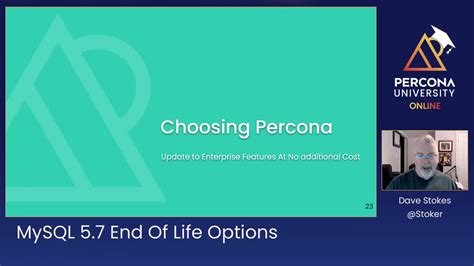 Video Percona On Linkedin Opensource Database Mysql