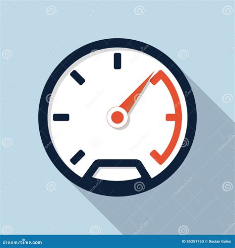 Vector Speedometer Scale From Green To Red With Arrow And Text Low Medium And High