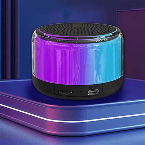 Ikohbadg Portable Bluetooth Speaker With Lights Night Light LED