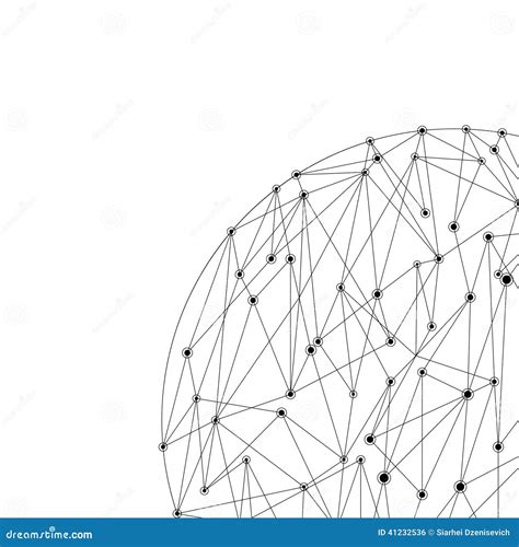 Connection Circle Abstract Background Stock Vector Illustration Of Global Atom 41232536