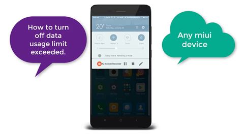 how to turn off data usage limit exceeded any miui device youtube