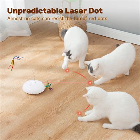 Potaroma Cat Laser Toys Interactive 4in1 Rechargeable Kitten Toy