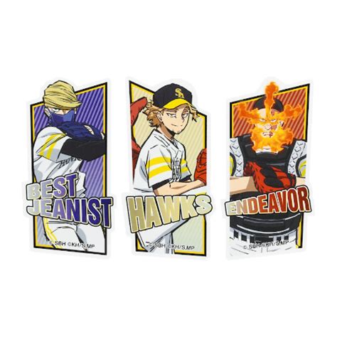 [24년 10월 발매] 나의 히어로 아카데미아 호크스 콜라보 공식 스티커 세트 호크스 And 베스트 지니스트 And 엔데버 나히아