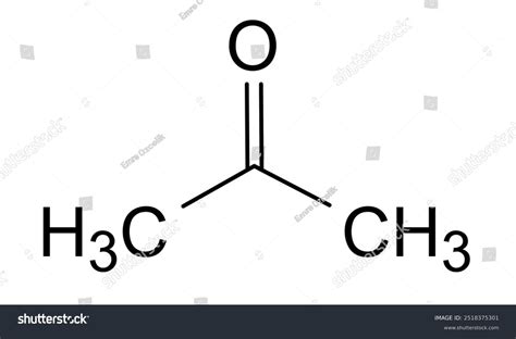 Chemical Structure Acetone Drug Substance Stock Vector Royalty Free 2518375301 Shutterstock