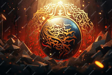 Premium Photo Islamic Background Showcasing A Fusion Of Arabic Generative Ai