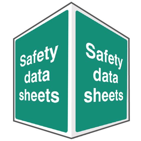 Safety Data Sheets Projecting Sign