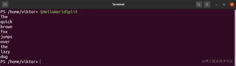 如何在powershell中分割字符串在编程中，字符串是一个字符序列，被视为单一数据。字符串将存储文本信息。它是基本编程 掘金