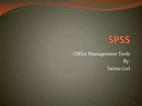 Ppt Spss Powerpoint Presentation Free Download Id6897093