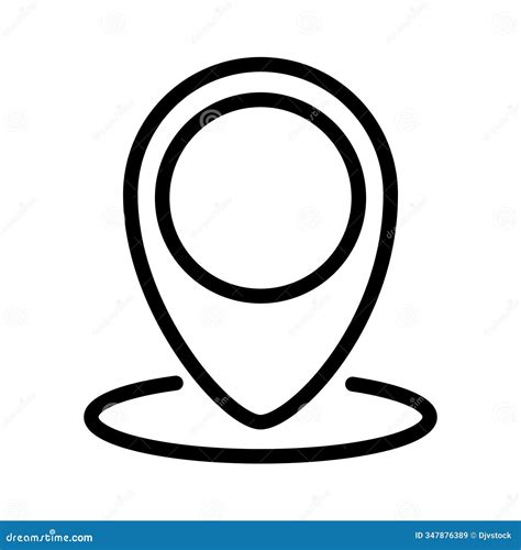 Map Pointer Geo Pin Location Icon Or Geolocation Gps On Isolated White Background Eps 10