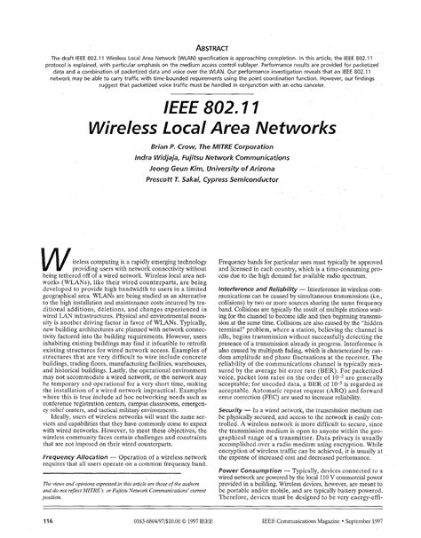 Wireless Local Area Networks Our Performance Investigation Reveals That An Ieee 802 11 Suggest