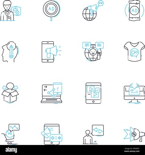 Team Collaboration Linear Icons Set Synergy Cohesion Unity Trust Loyalty Partnership