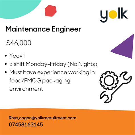Rhys Cogan On Linkedin Opportunity Maintenance Engineering Fmcg