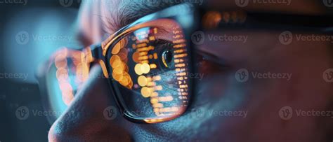 Ai Generated Developer Wearing Glasses Engrossed In Coding Cybersecurity And Digital